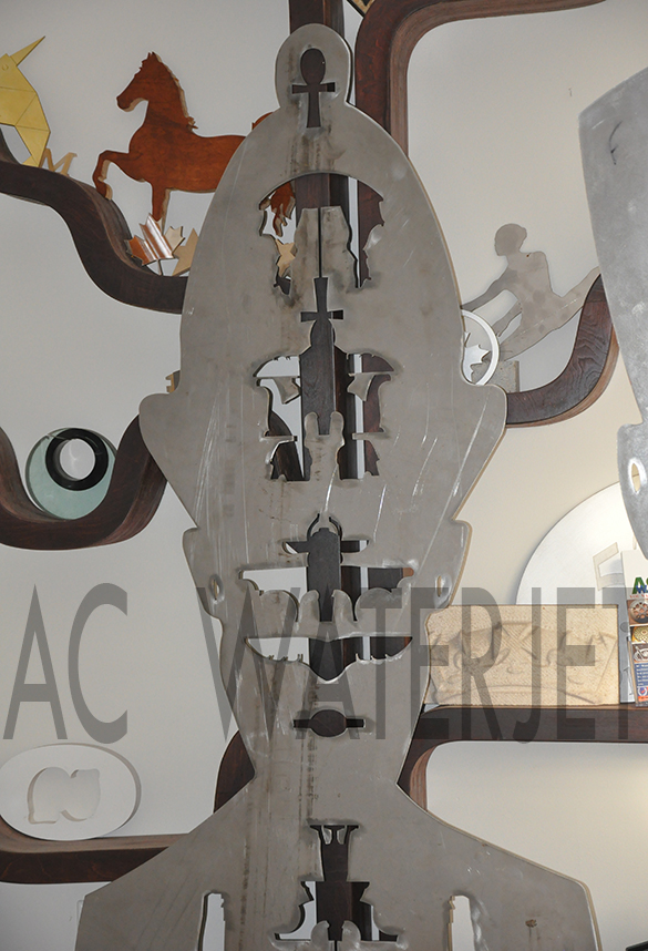 Figure laser Cut AC Waterjet