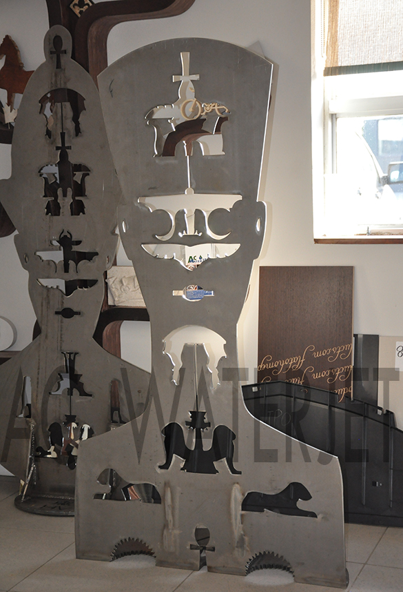 Figure laser Cut AC Waterjet