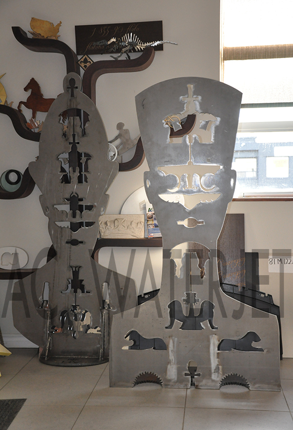 Figure laser Cut AC Waterjet